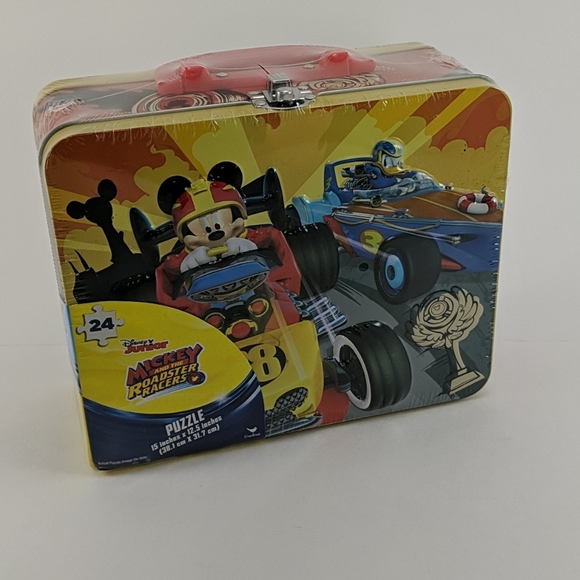 Disney | Other | Mickey And Roadster Racers Lunch Box With Puzzle ...